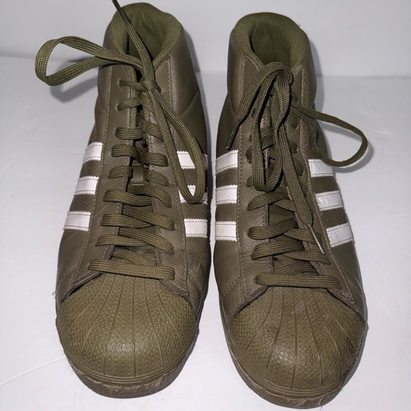 adidas | Shoes | Adidas Pro Model Mens Olive Green Hightop Sneakers ...